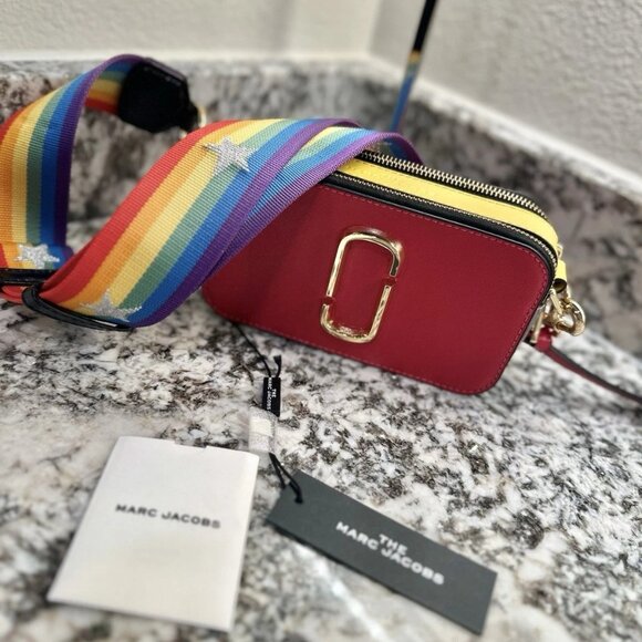 Marc Jacobs | Bags | Marc Jacobs Snapshot Rainbow Strap Color Block ...